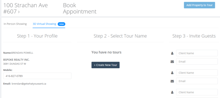 How to Use the Broker Bay Virtual Showing Tool