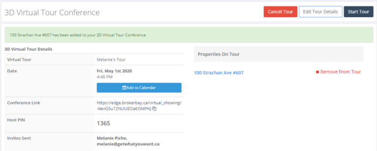 How to Use the Broker Bay Virtual Showing Tool